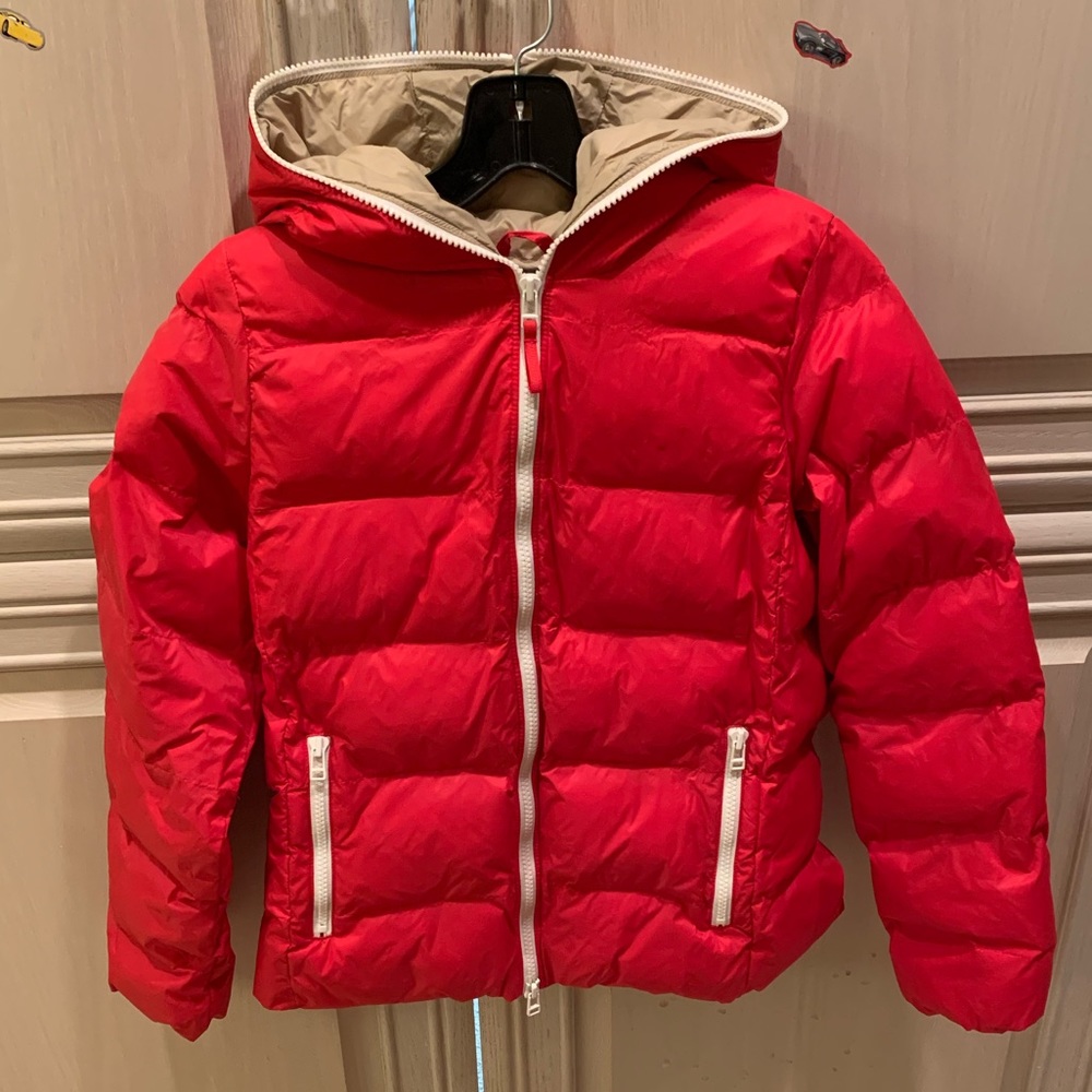 Red Gap Puffer Jacket With Hood - Gem